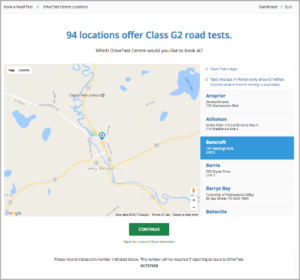 Help Edit Booking – DriveTest Home